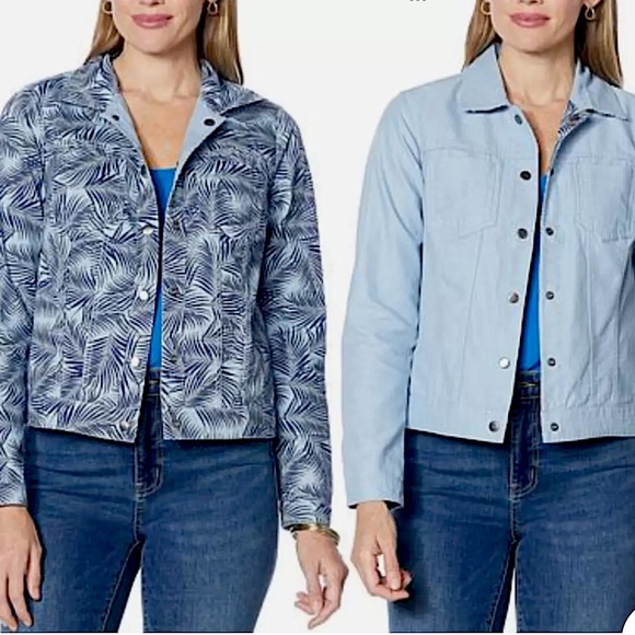 Colleen Lopez | Jackets & Coats | New Colleen Lopez Reversible Denim ...